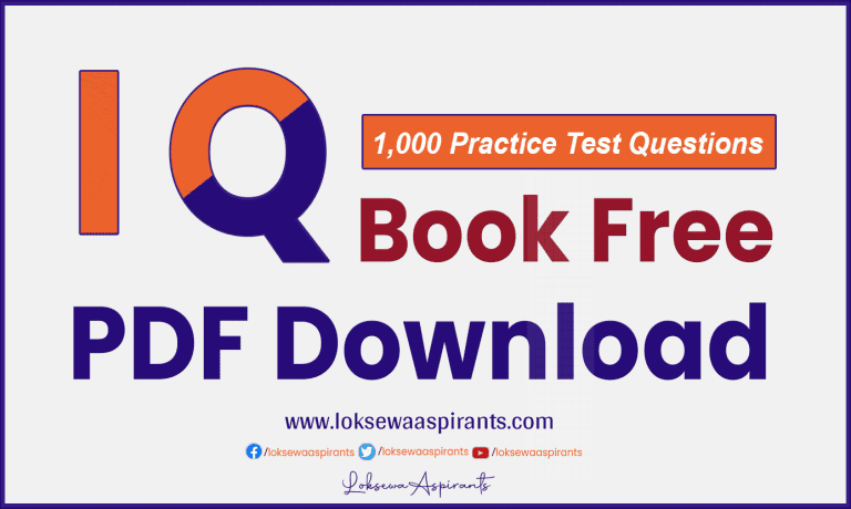 Free Loksewa IQ PDF Book Download - 1,000 Practice Test Questions ...